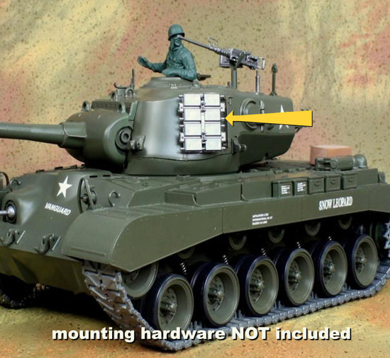 Metal M26 Pershing Turret Mounted Track Link Section for 1/16 Heng Lon ...
