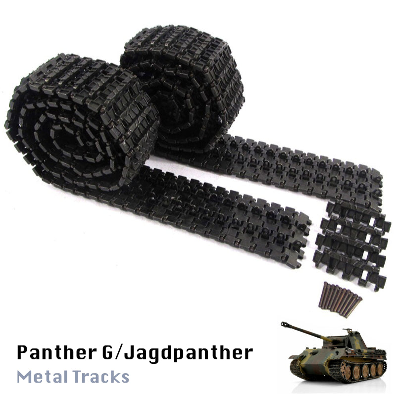 Mato Panther G & Jagdpanther Metal Track Set For Heng Long 1/16 RC Tan ...