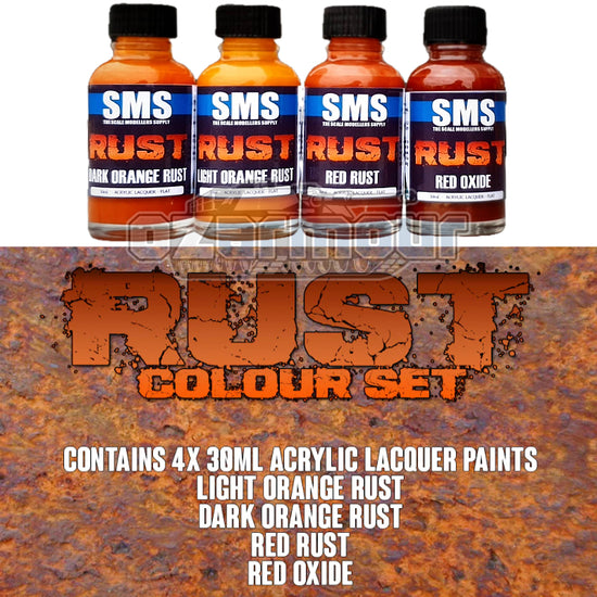 SMS Paint Rust Acrylic Lacquer Colour Set– Hobby Assault